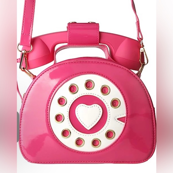 Bags | Retro Hot Pink Telephone Bag Brand New | Poshmark